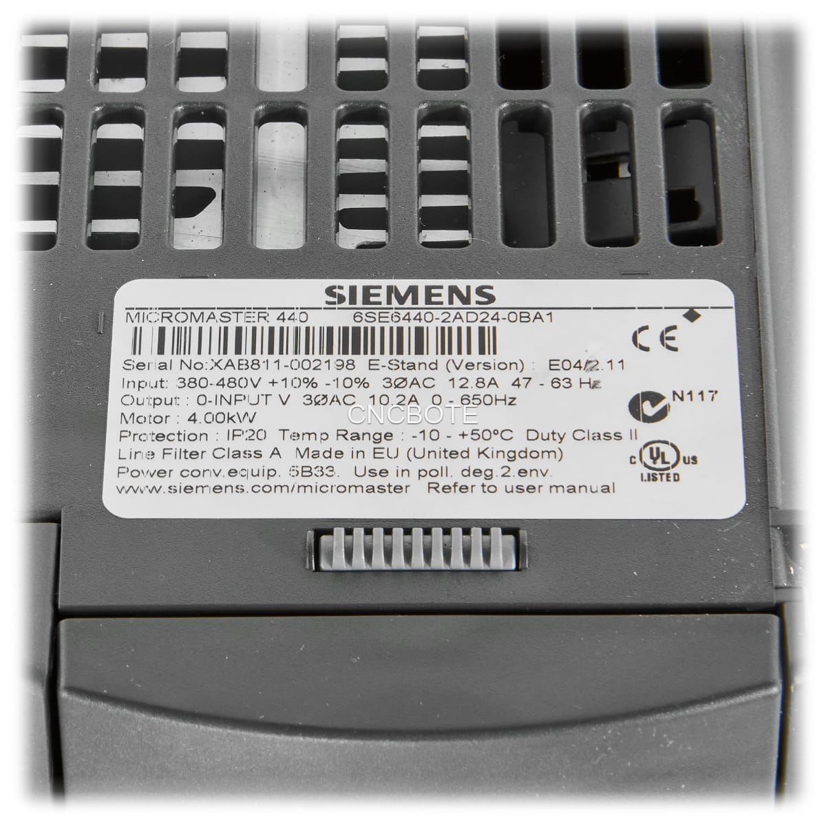 Buy Siemens 6SE6440-2AD24-0BA1 Micromaster 440 from CNC BOTE